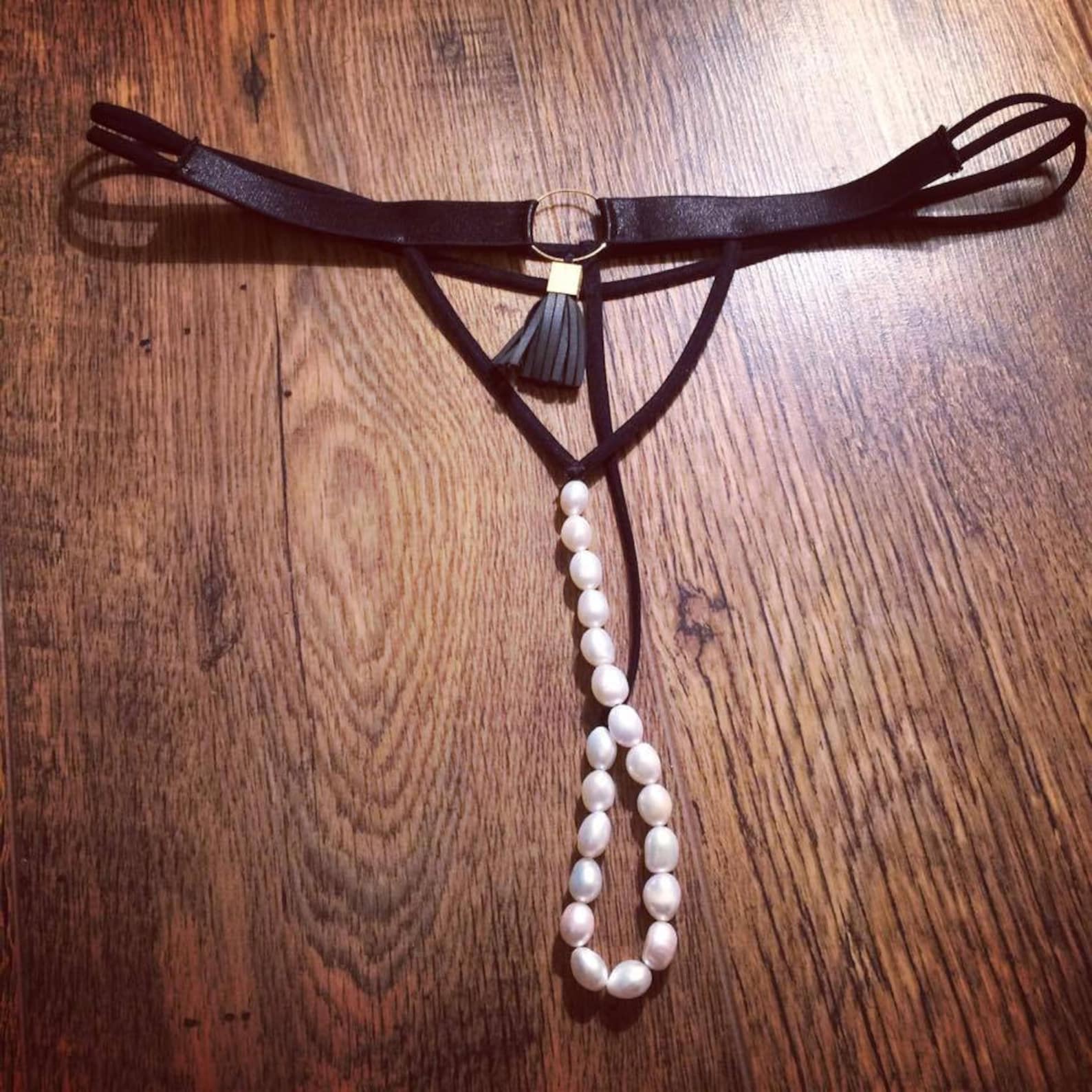 Dewdrop Pearl Thongs - Etsy