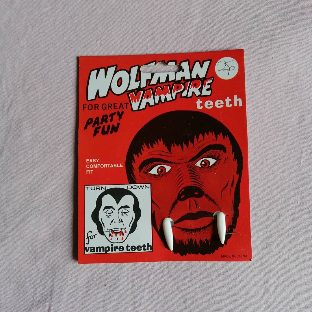 Vintage Novelty Halloween Horror Wolfman Vampire Teeth Fangs - Etsy