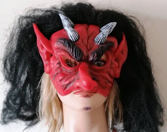Rubber Devil Mask - Etsy