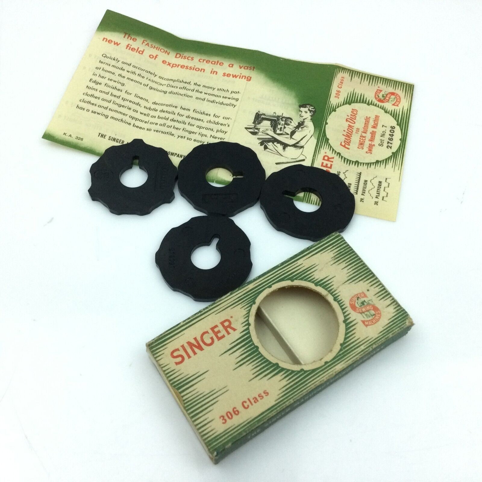 Vintage Singer Class 306 Sewing Machine Fashion Cams / Discs SET 7 - Etsy