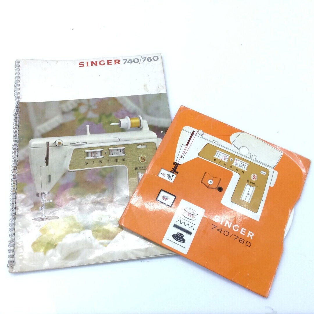 Vintage Singer 740 / 760 Sewing Machine Instruction Manual & - Etsy