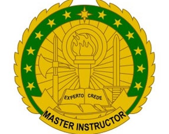 US Army Senior Instructor Identification Badge Vector Files | Etsy