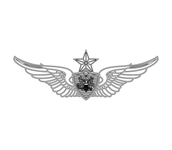 US Army Senior Aviation Badge Vector Files, Dxf Eps Svg Ai Crv - Etsy