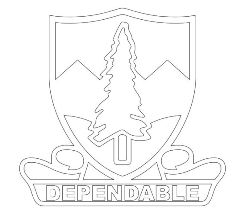 US Army 383rd Infantry Regiment Unit Crest Vector Files, Dxf Eps Svg Ai ...