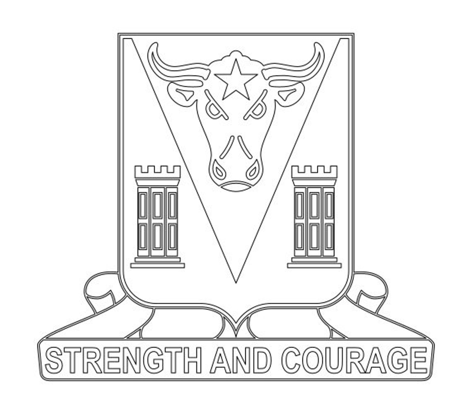 US Army 82nd Brigade Engineer Unit Crest Vector Files, Dxf Eps Svg Ai ...