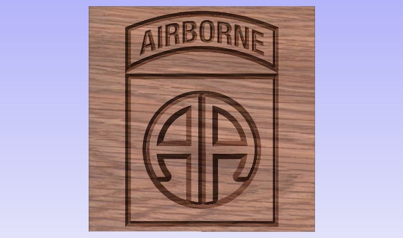 US Army 82nd Airborne Division Patch Vector Files Dxf Eps Svg - Etsy