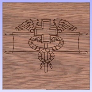 US Army Expert Field Medical Badge Vector Files, Dxf Eps Svg Ai Crv - Etsy