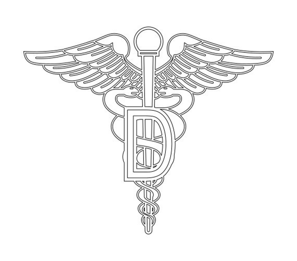 US Army Dental Corps Branch Insignia Vector Files Dxf Eps Svg - Etsy