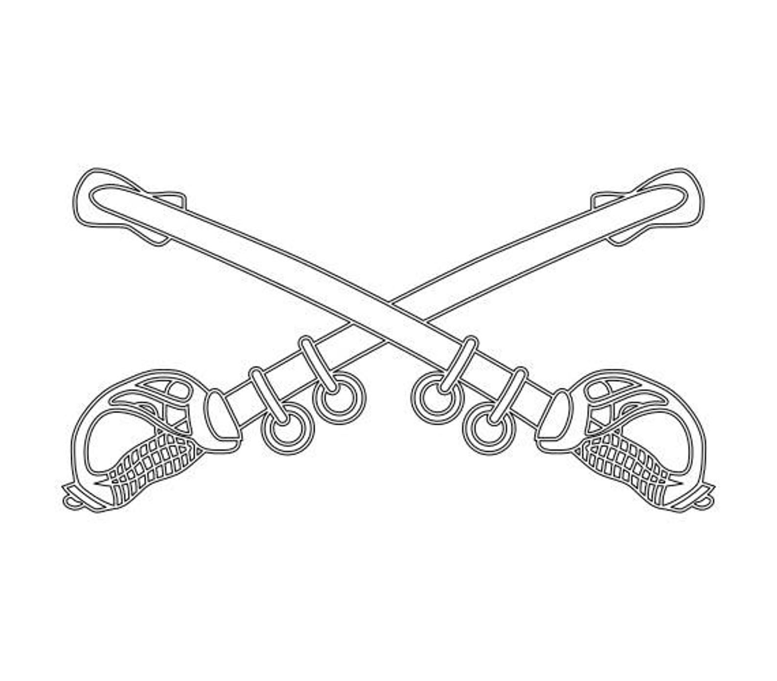 US Army Cavalry Branch Insignia Vector Files dxf eps svg ai | Etsy