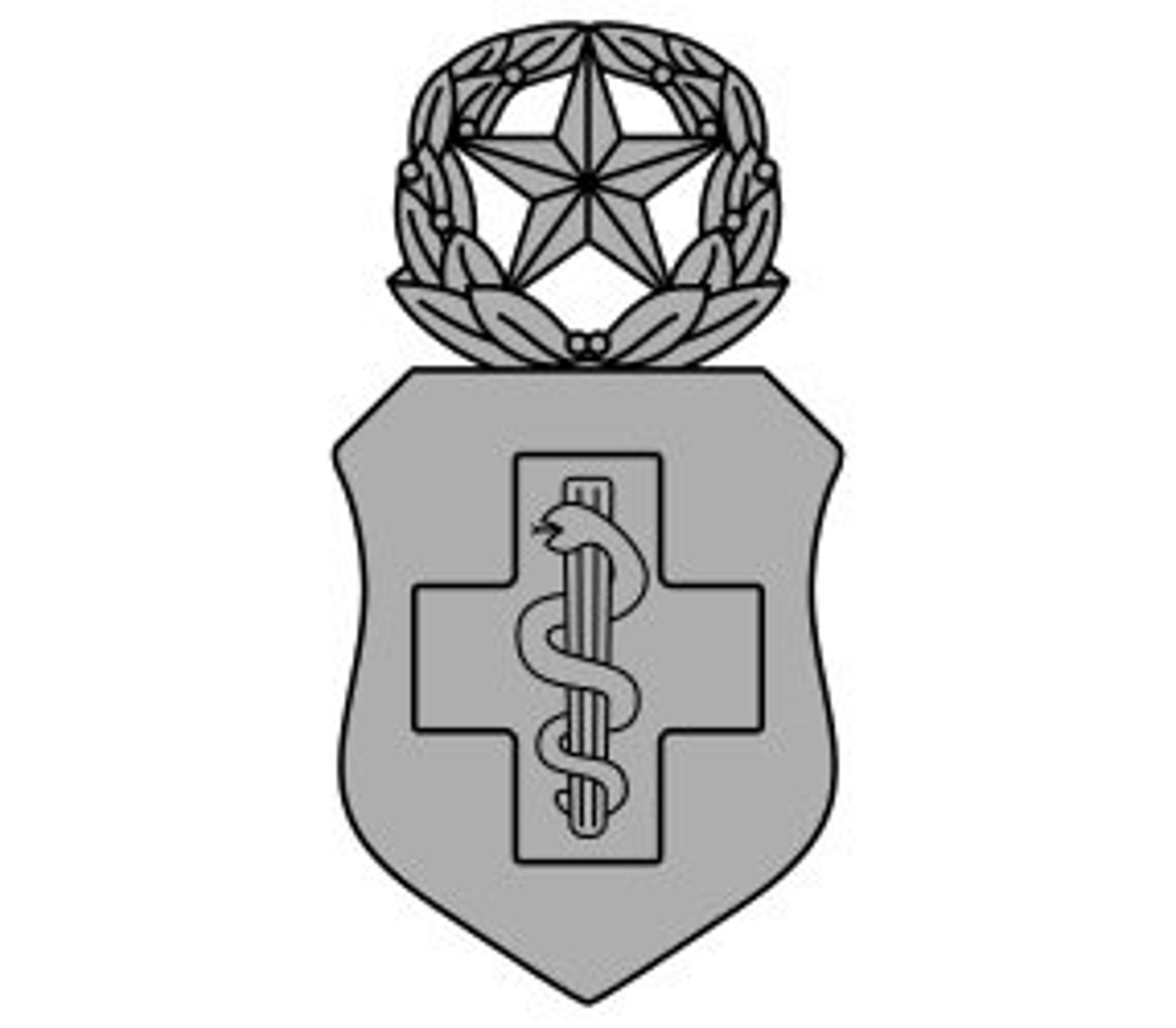 US Air Force Master Medical Technician Badge Vector Files Dxf | Etsy