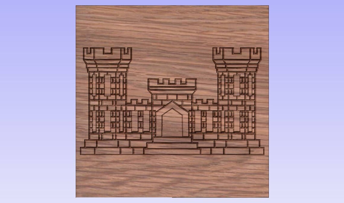 US Army Engineer Branch Insignia Vector Files Dxf Eps Svg Ai - Etsy