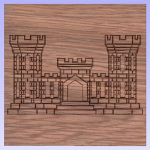 US Army Engineer Branch Insignia Vector Files, Dxf Eps Svg Ai Crv - Etsy