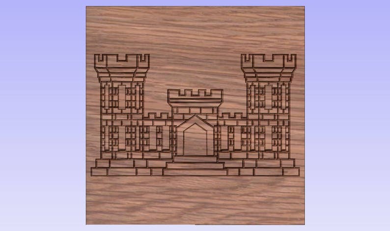 US Army Engineer Branch Insignia Vector Files Dxf Eps Svg Ai - Etsy