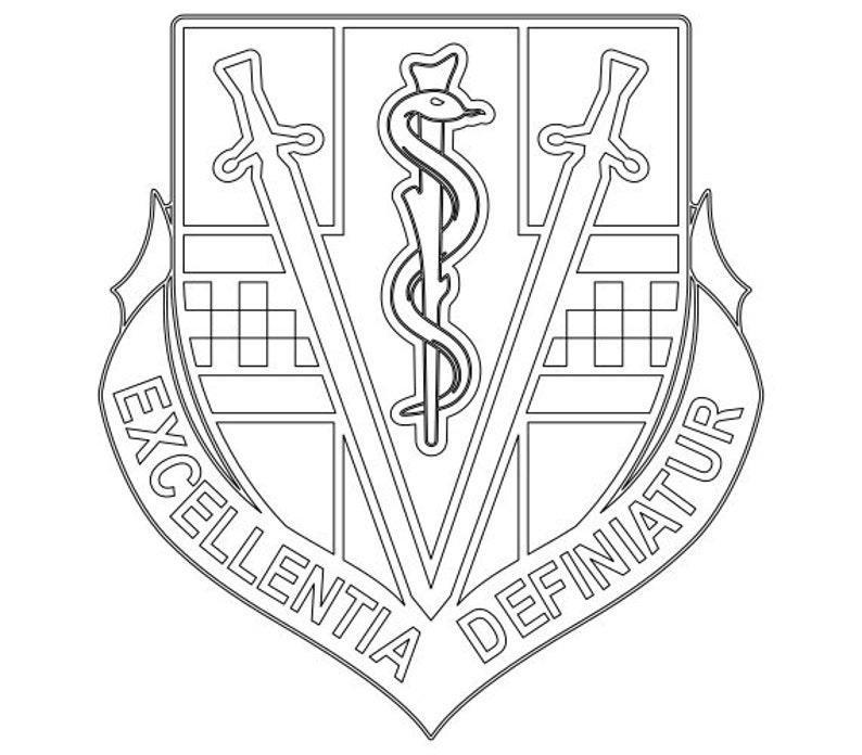US Army Dental Health Activity Fort Stewart Unit Crest Vector Files ...