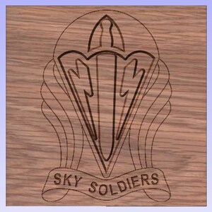 US Army 173rd Airborne Brigade Unit Crest Vector Files, Dxf Eps Svg Ai ...