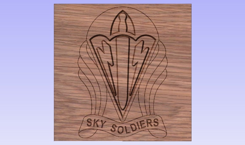 US Army 173rd Airborne Brigade Unit Crest Vector Files Dxf - Etsy