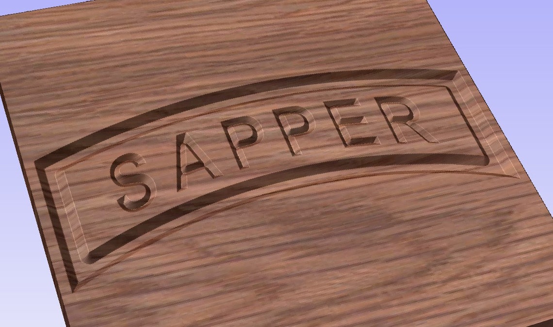 US Army Sapper Tab Vector Files Dxf Eps Svg Ai Crv - Etsy