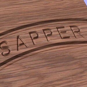 US Army Sapper Tab Vector Files, Dxf Eps Svg Ai Crv - Etsy