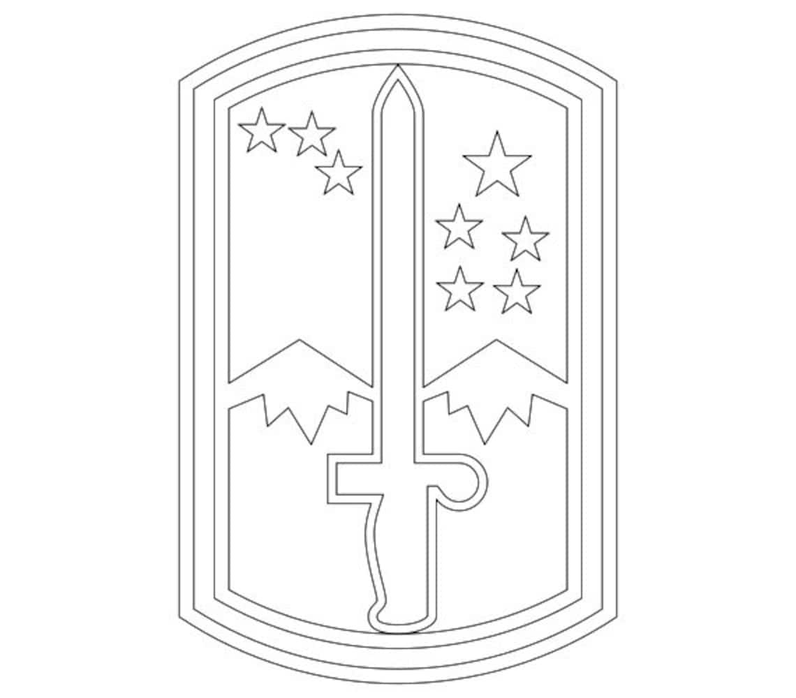 US Army 172nd Infantry Brigade Patch Vector Files, Dxf Eps Svg Ai Crv ...