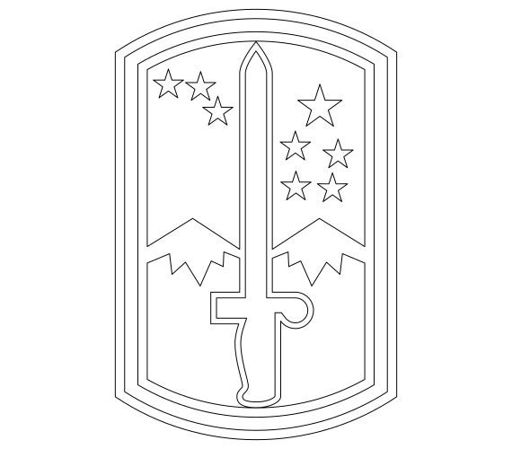 US Army 172nd Infantry Brigade Patch Vector Files Dxf Eps Svg - Etsy