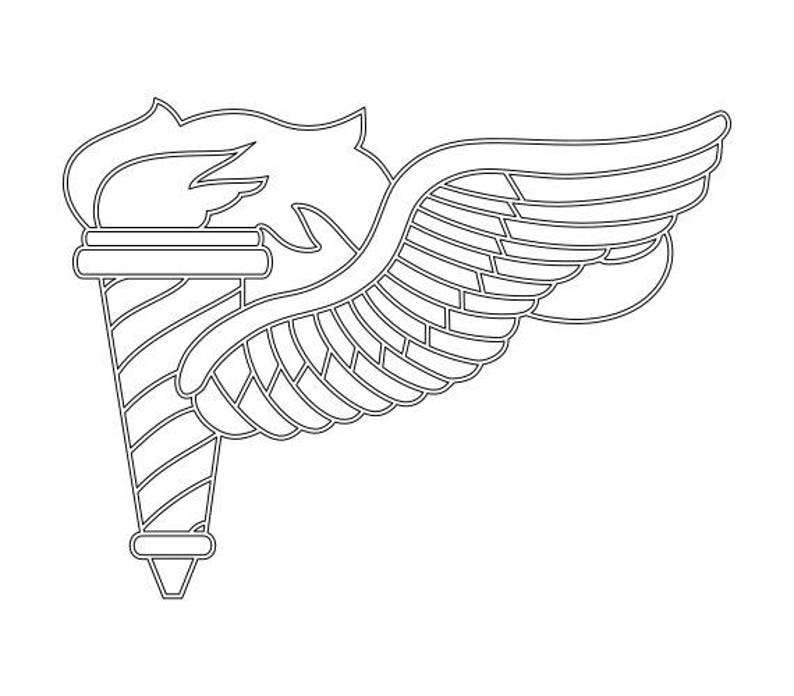 US Army Pathfinder Badge Vector Files, Dxf Eps Svg Ai Crv - Etsy