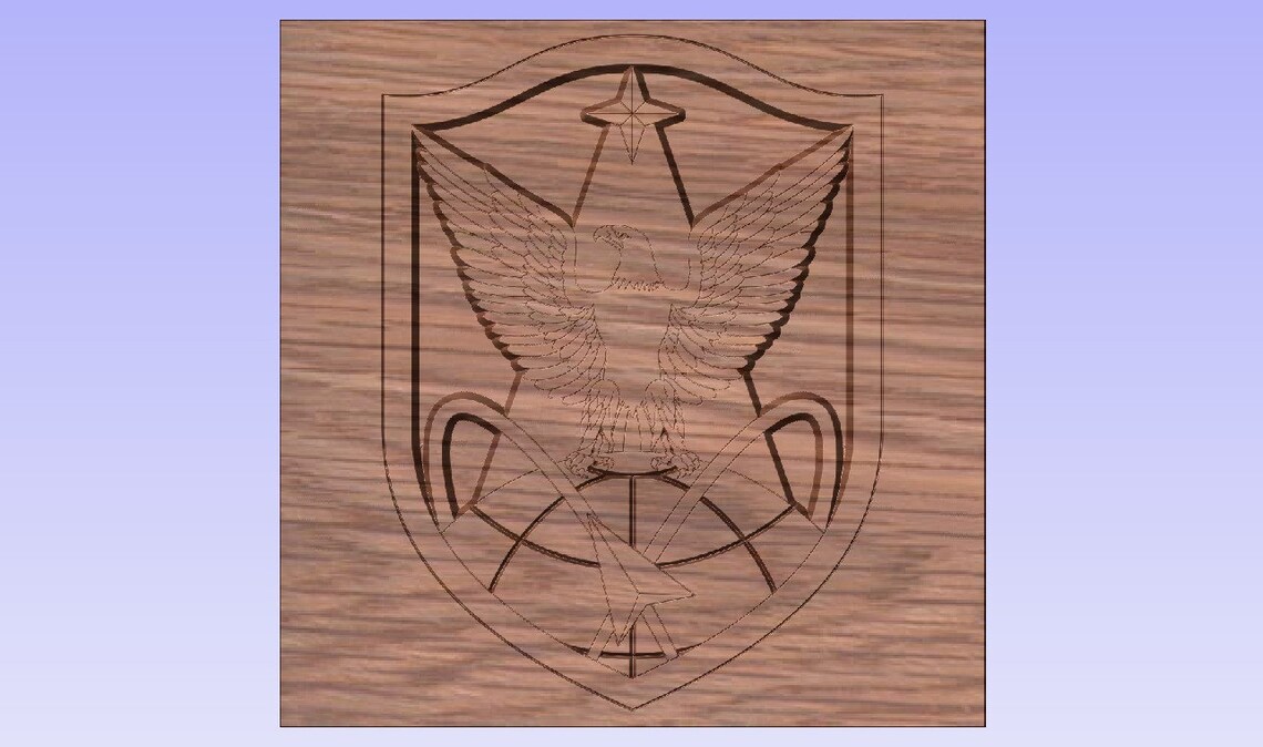 Us Army 1st Space Brigade Patch Vector Files Dxf Eps Svg Ai Etsy