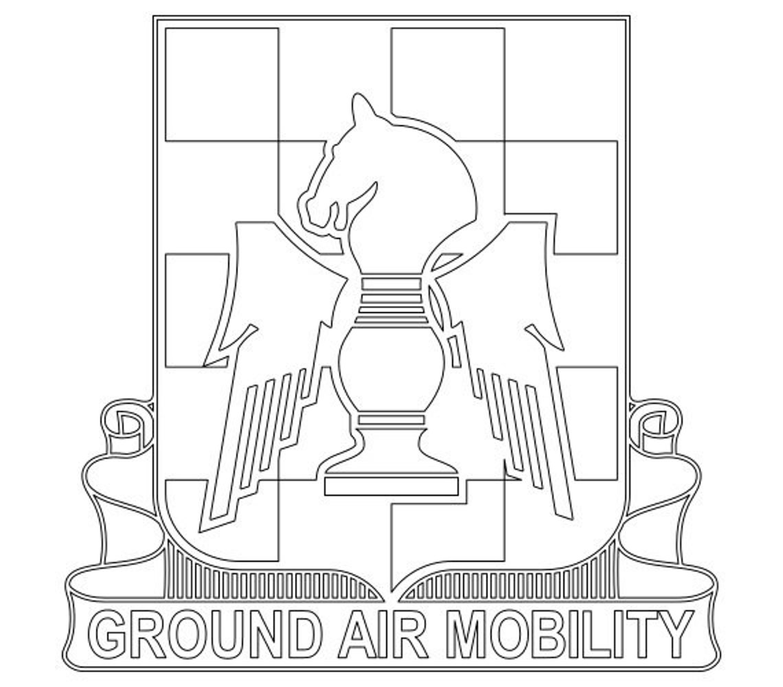 US Army 82nd Aviation Regiment Unit Crest Vector Files, Dxf Eps Svg Ai ...