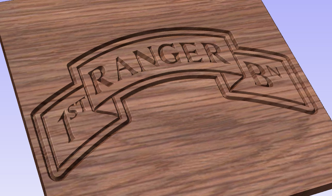 US Army 1st Ranger Battalion Patch Vector Files, Dxf Eps Svg Ai Crv ...