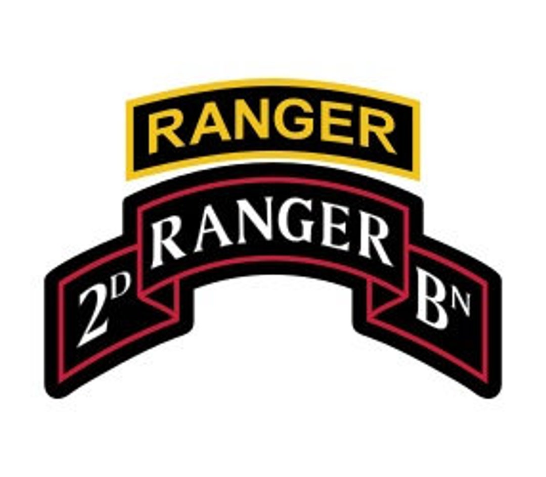 US Army 2nd Ranger Battalion Patch With Ranger Tab Vector Files, Dxf ...