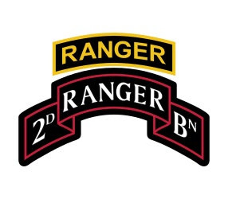 US Army 2nd Ranger Battalion Patch with Ranger Tab Vector | Etsy