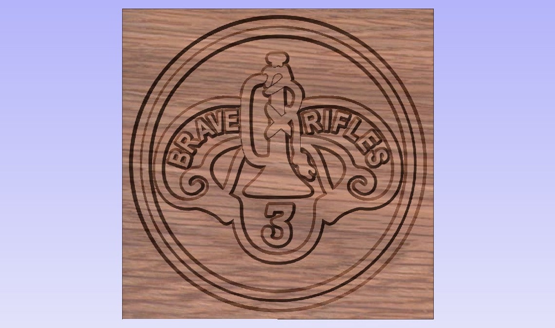 US Army 3rd Armored Cavalry Regiment Patch Vector Files Dxf - Etsy