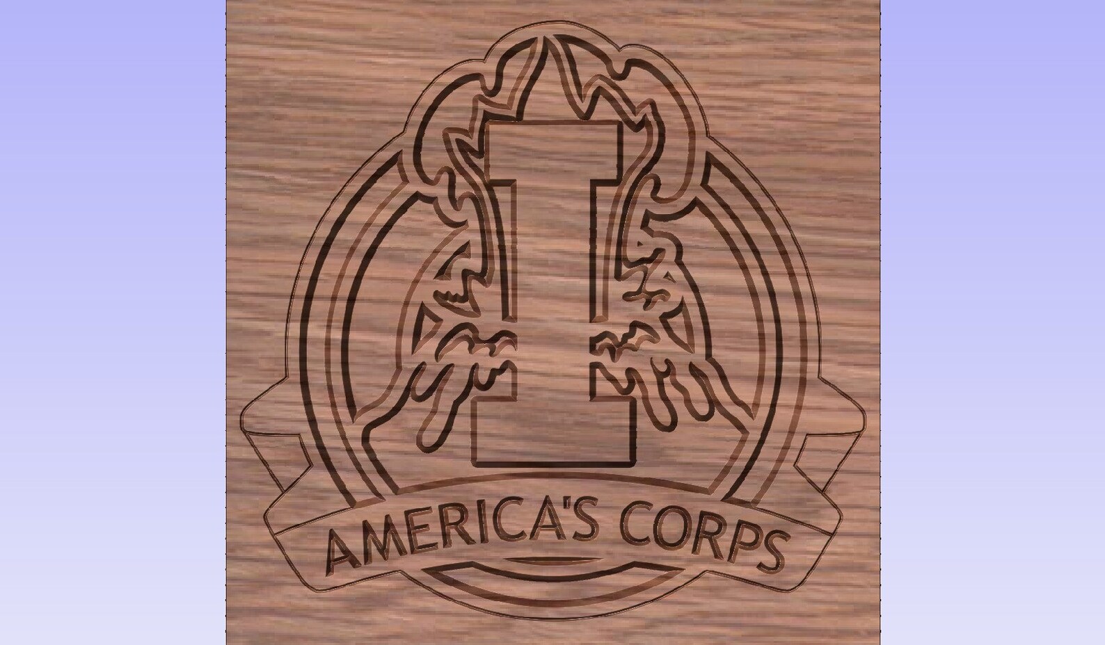 US Army I Corps Unit Crest Vector Files, Dxf Eps Svg Ai Crv - Etsy