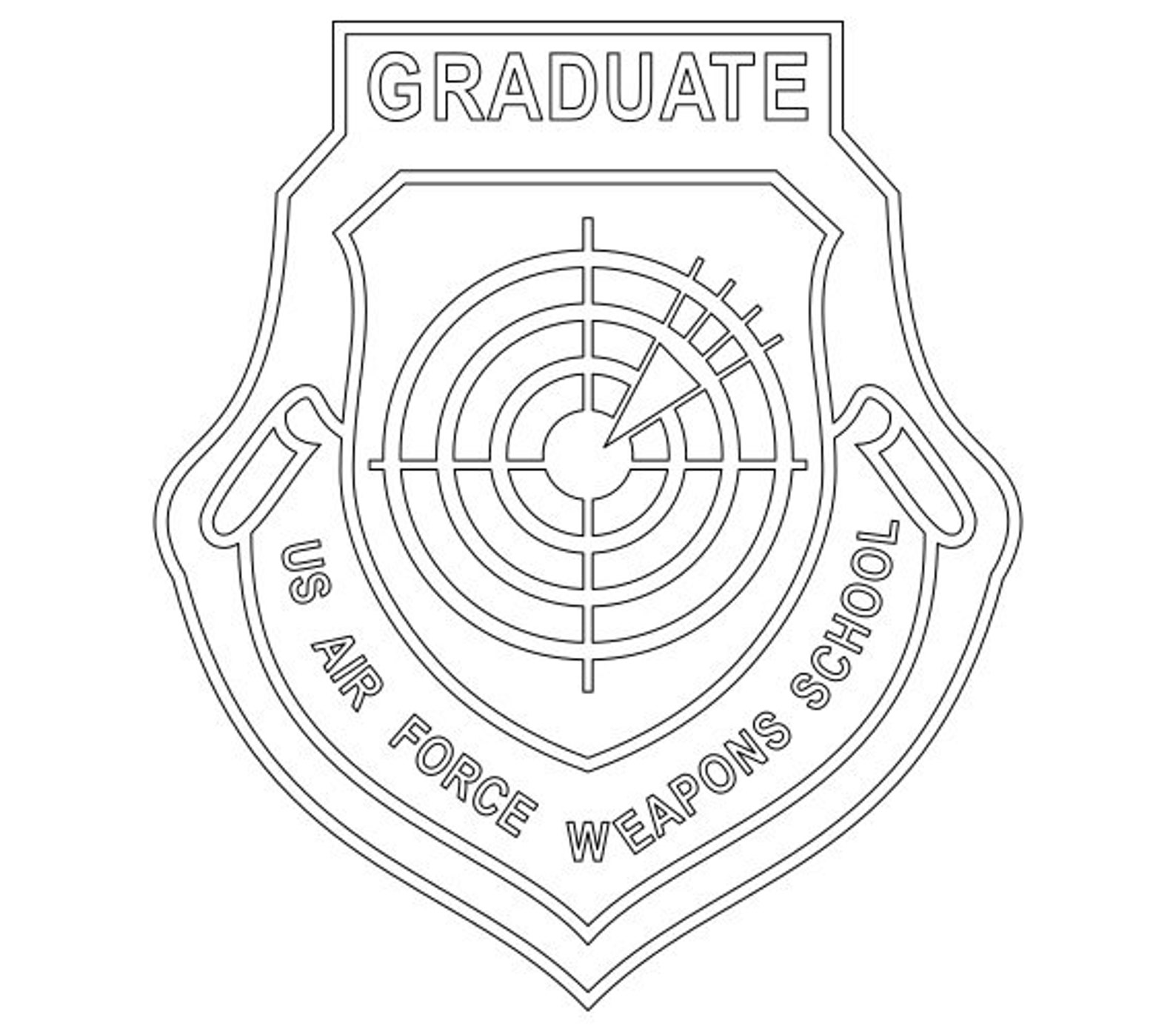 US Air Force Weapons School Graduate Patch Vector Files, Dxf Eps Svg Ai ...