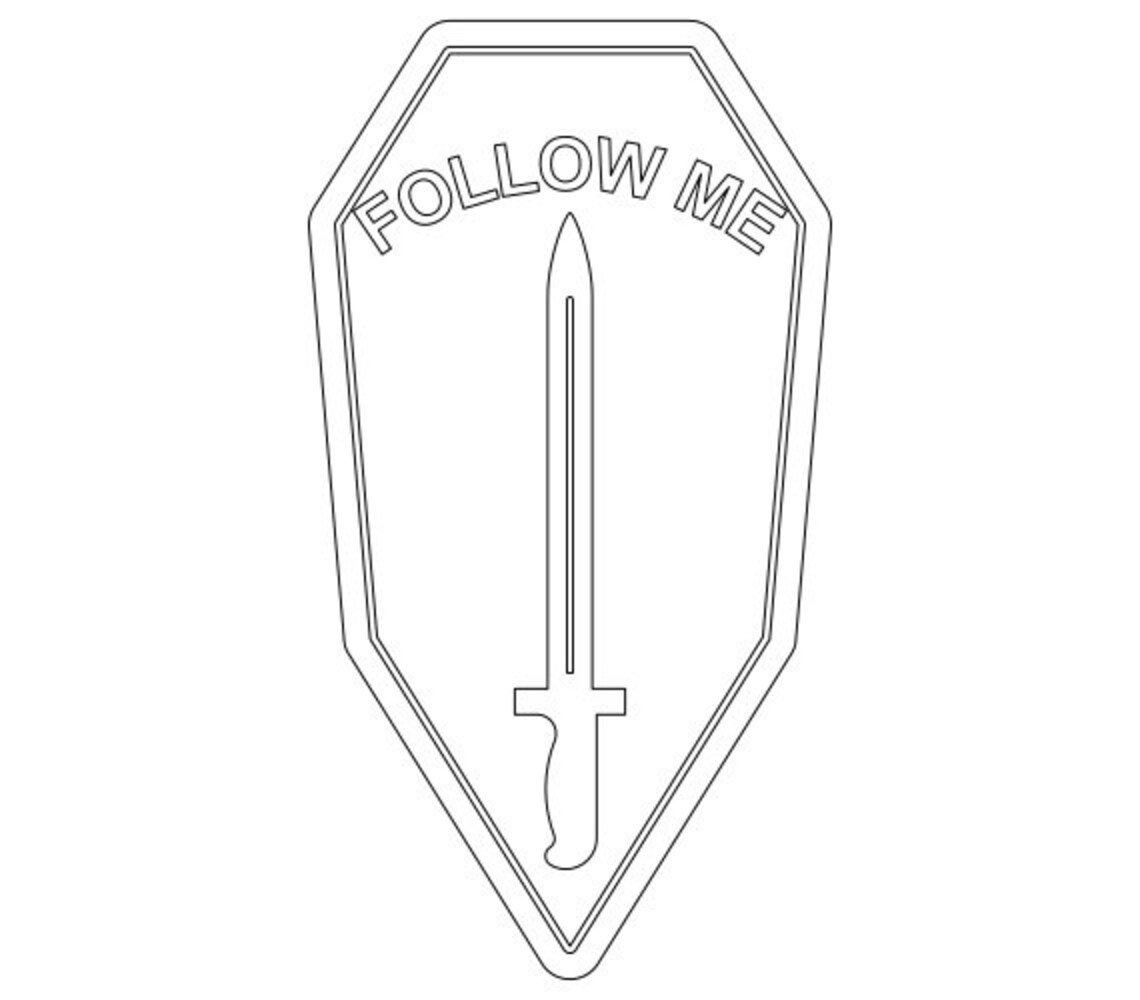 US Army Infantry School Patch Vector Files Dxf Eps Svg Ai Crv - Etsy