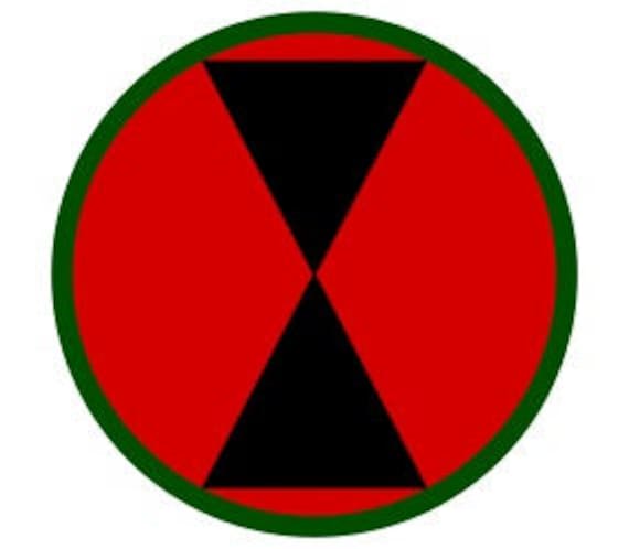 US Army 7th Infantry Division Patch Vector Files dxf eps svg | Etsy