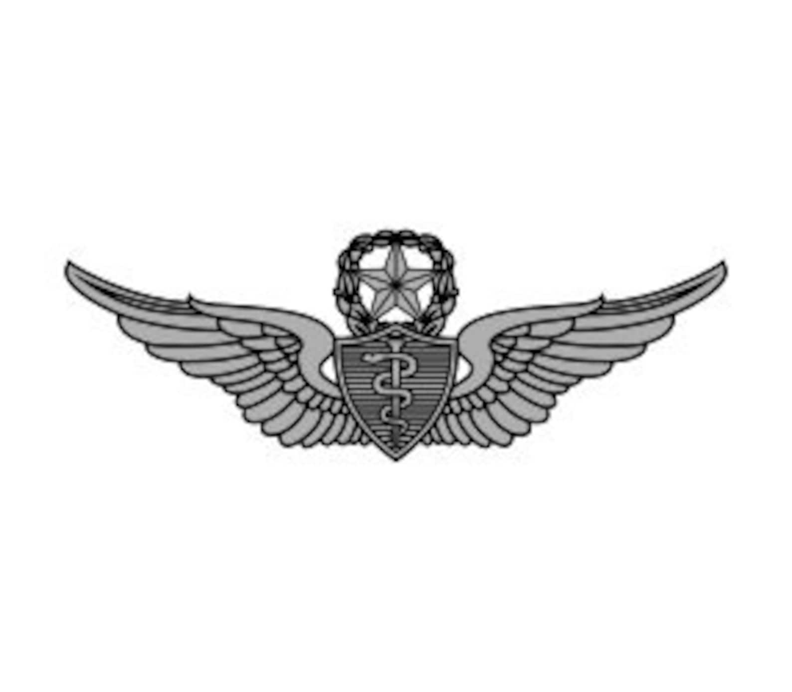 US Army Master Flight Surgeon Badge Vector Files Dxf Eps Svg - Etsy
