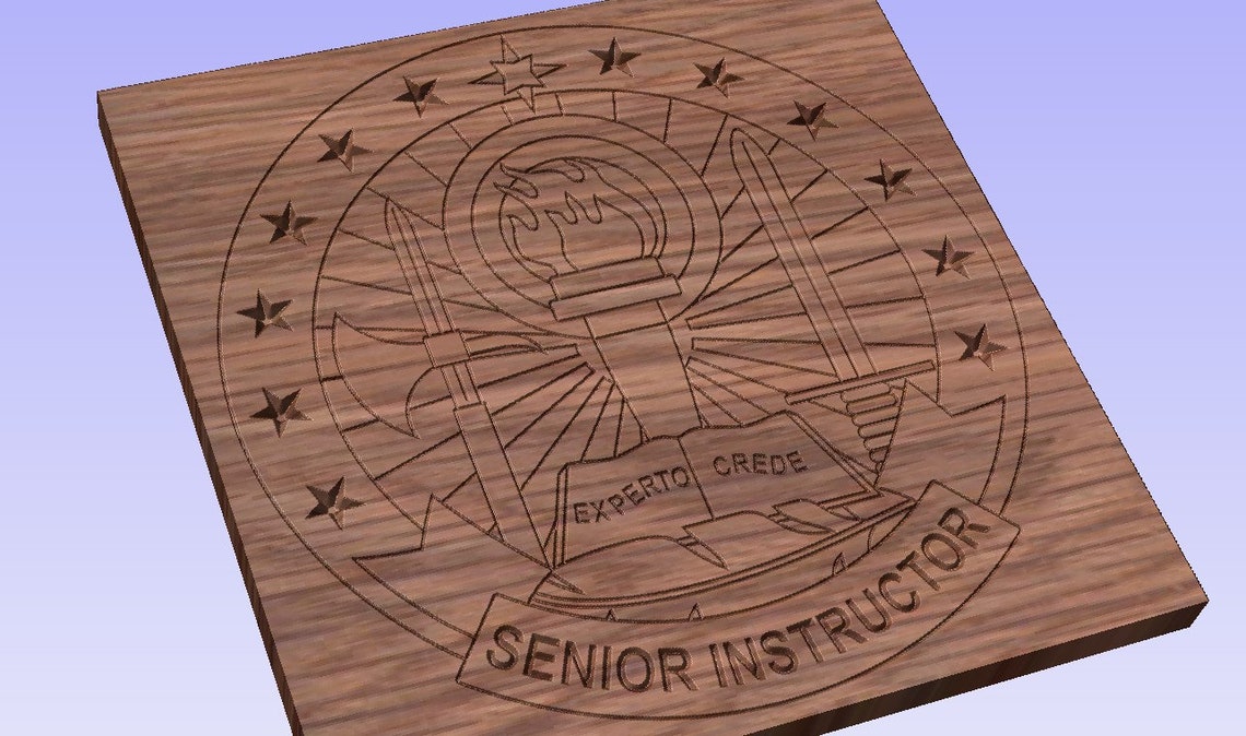 US Army Senior Instructor Identification Badge Vector Files, Dxf Eps ...