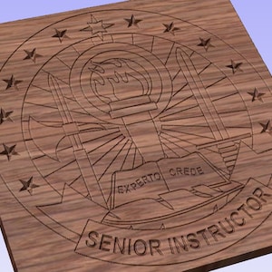 US Army Senior Instructor Identification Badge Vector Files, Dxf Eps ...