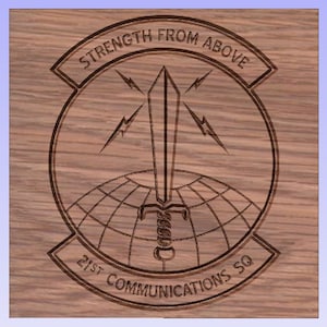 US Air Force 21st Communications Squadron Patch Vector Files, Dxf Eps ...
