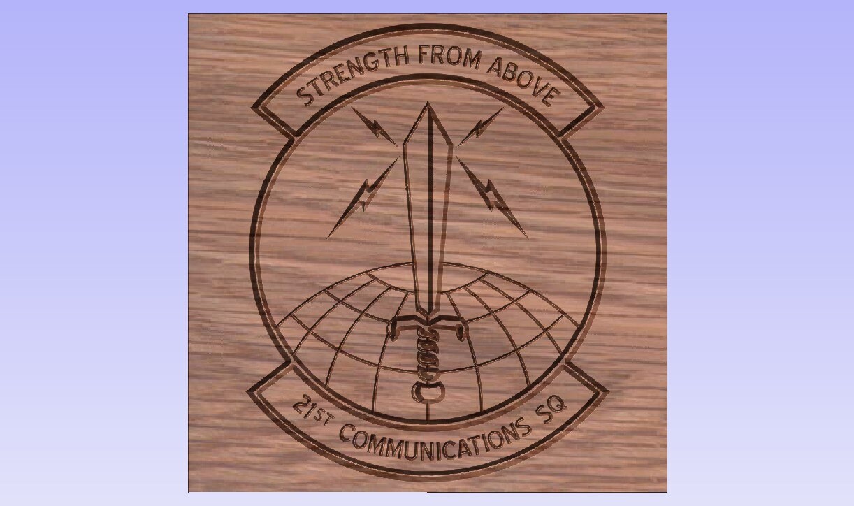 US Air Force 21st Communications Squadron Patch Vector Files, Dxf Eps ...