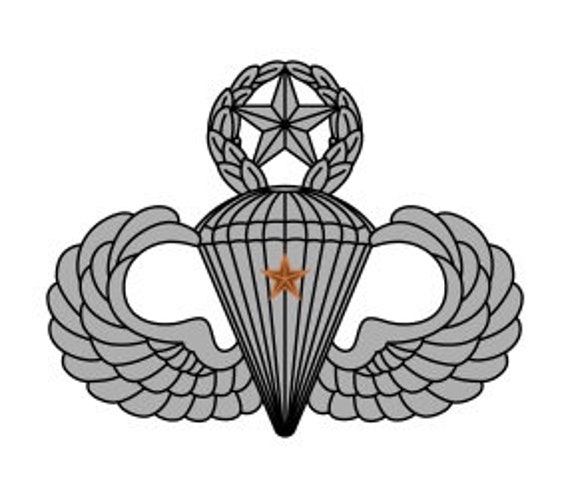 US Army Master Parachutist Badge With 1 Combat Jump Star | Etsy