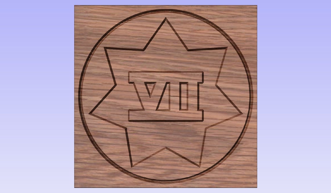 US Army VII Corps Patch Vector Files Dxf Eps Svg Ai Crv | Etsy