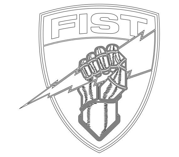 FIST Patch Vector Files, Dxf Eps Svg Ai Crv - Etsy