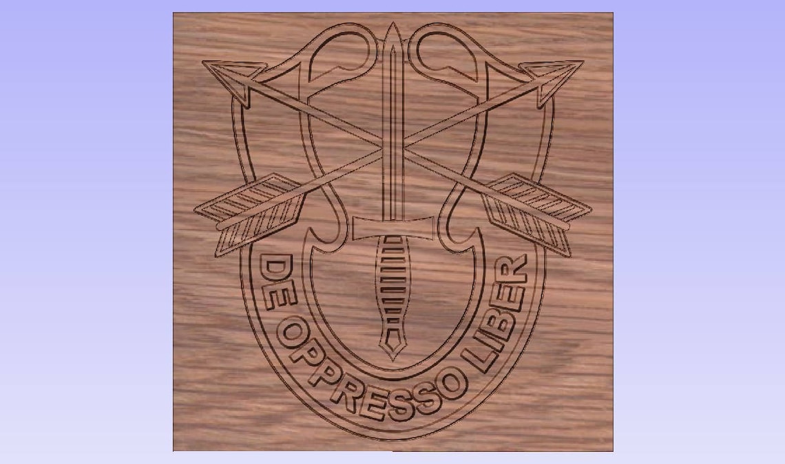 US Army Special Forces Unit Crest Vector Files, Dxf Eps Svg Ai Crv - Etsy