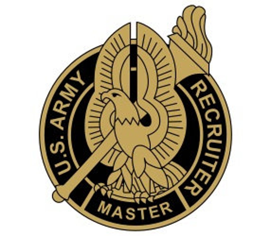 US Army Master Recruiter Identification Badge Vector Files, Dxf Eps Svg ...