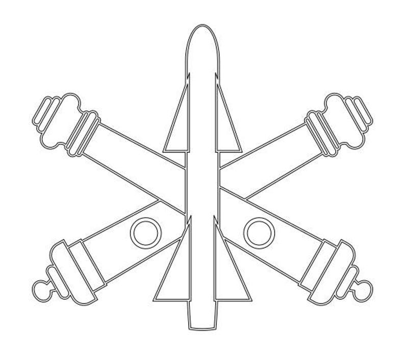 US Army Air Defense Artillery Branch Insignia Vector Files - Etsy
