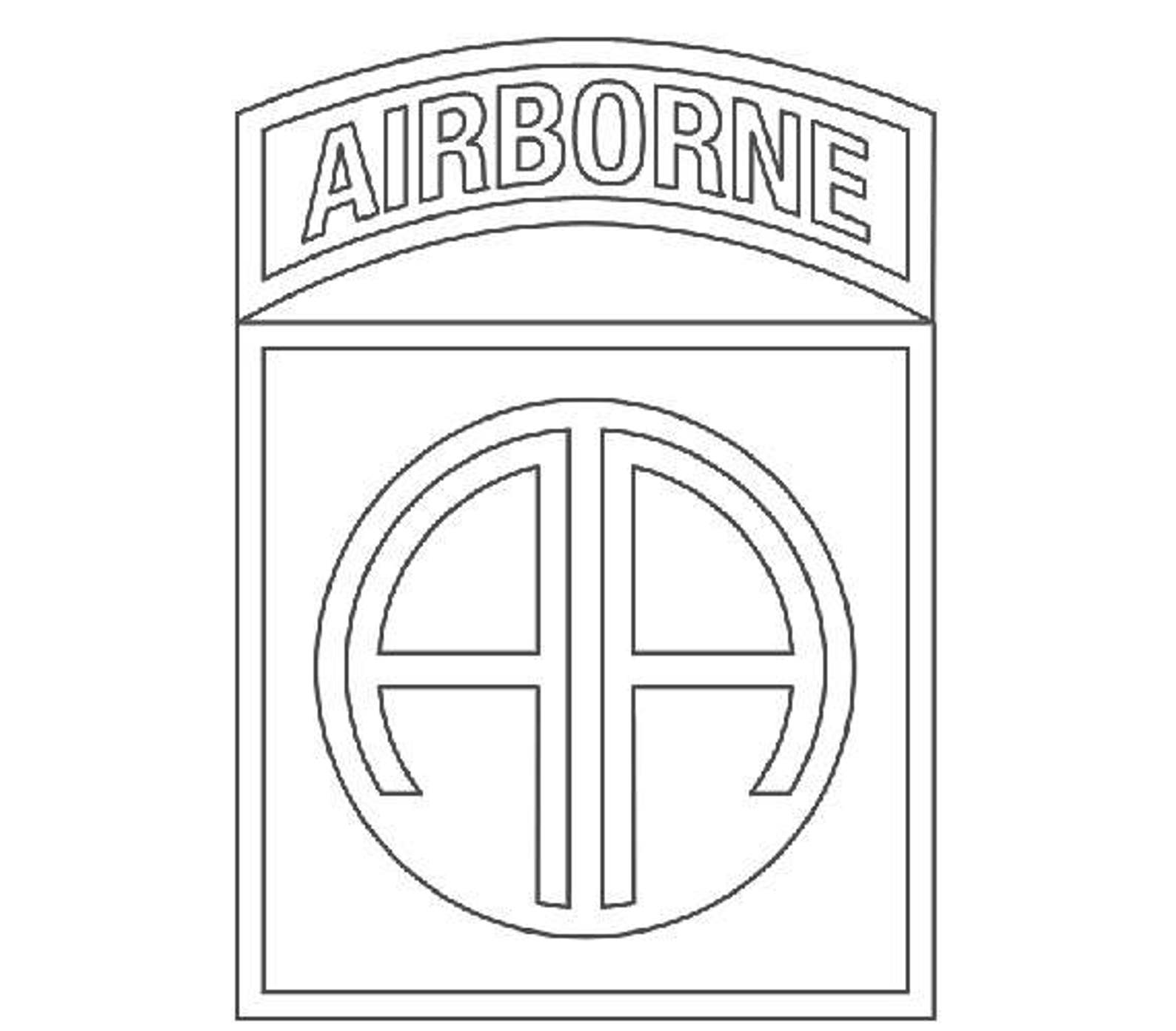 US Army 82nd Airborne Division Patch Vector Files, Dxf Eps Svg Ai Crv ...