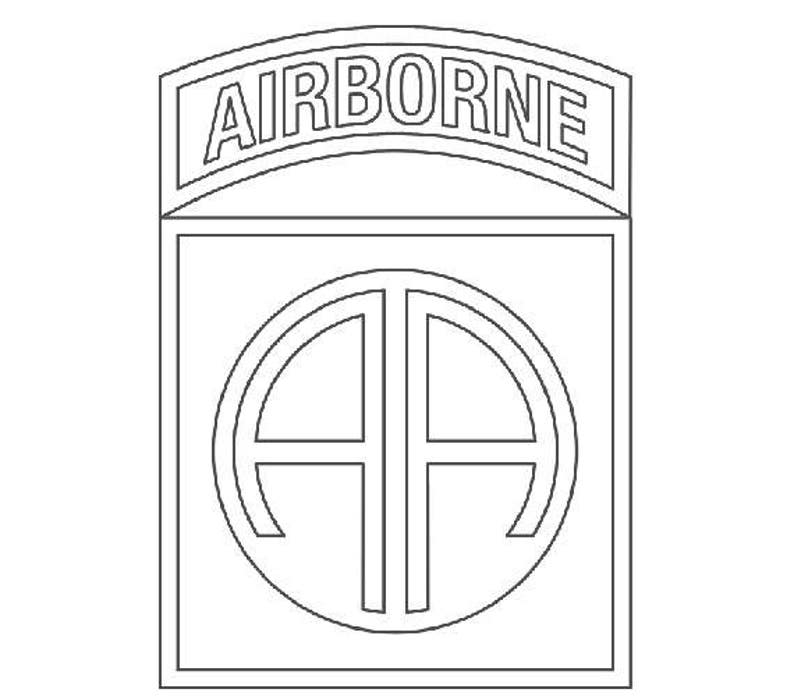 US Army 82nd Airborne Division Patch Vector Files, Dxf Eps Svg Ai Crv ...