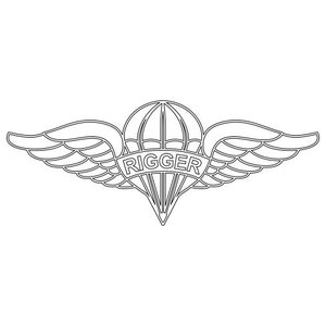 US Army Rigger Badge Vector Files, Dxf Eps Svg Ai Crv - Etsy