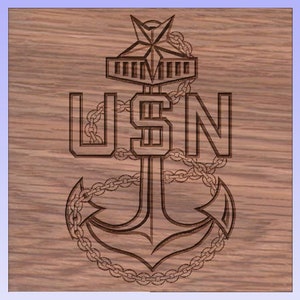 US Navy Senior Chief Petty Officer Rank Insignia Vector Files, Dxf Eps ...